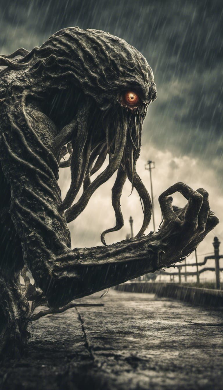 Cthulhu rising - AI Generated Artwork - NightCafe Creator