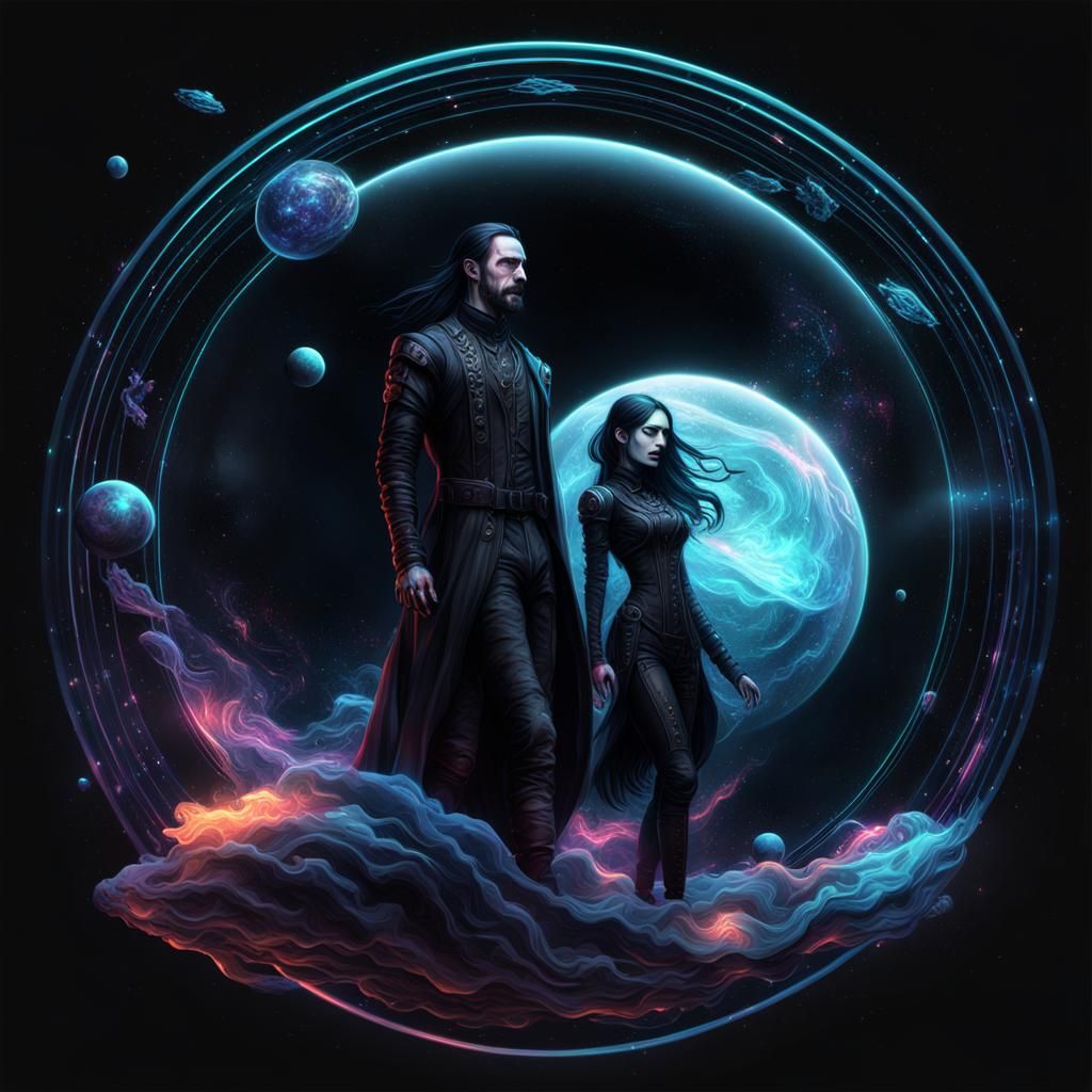 Gothic couple - AI Generated Artwork - NightCafe Creator