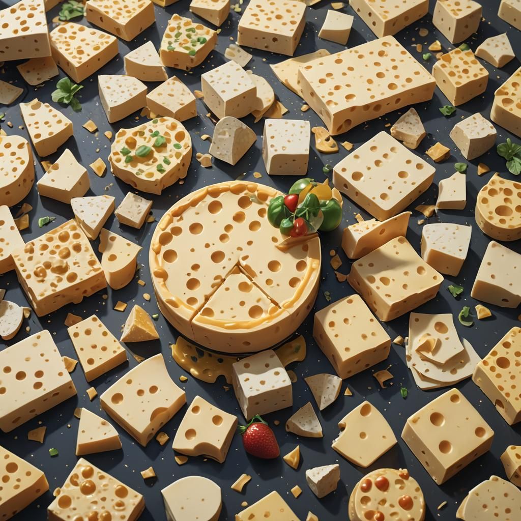 Queso - Glowing Queso Concept Art in 8k Resolution