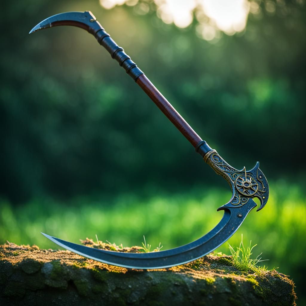 Fantasy Scythe Weapon - AI Generated Artwork - NightCafe Creator