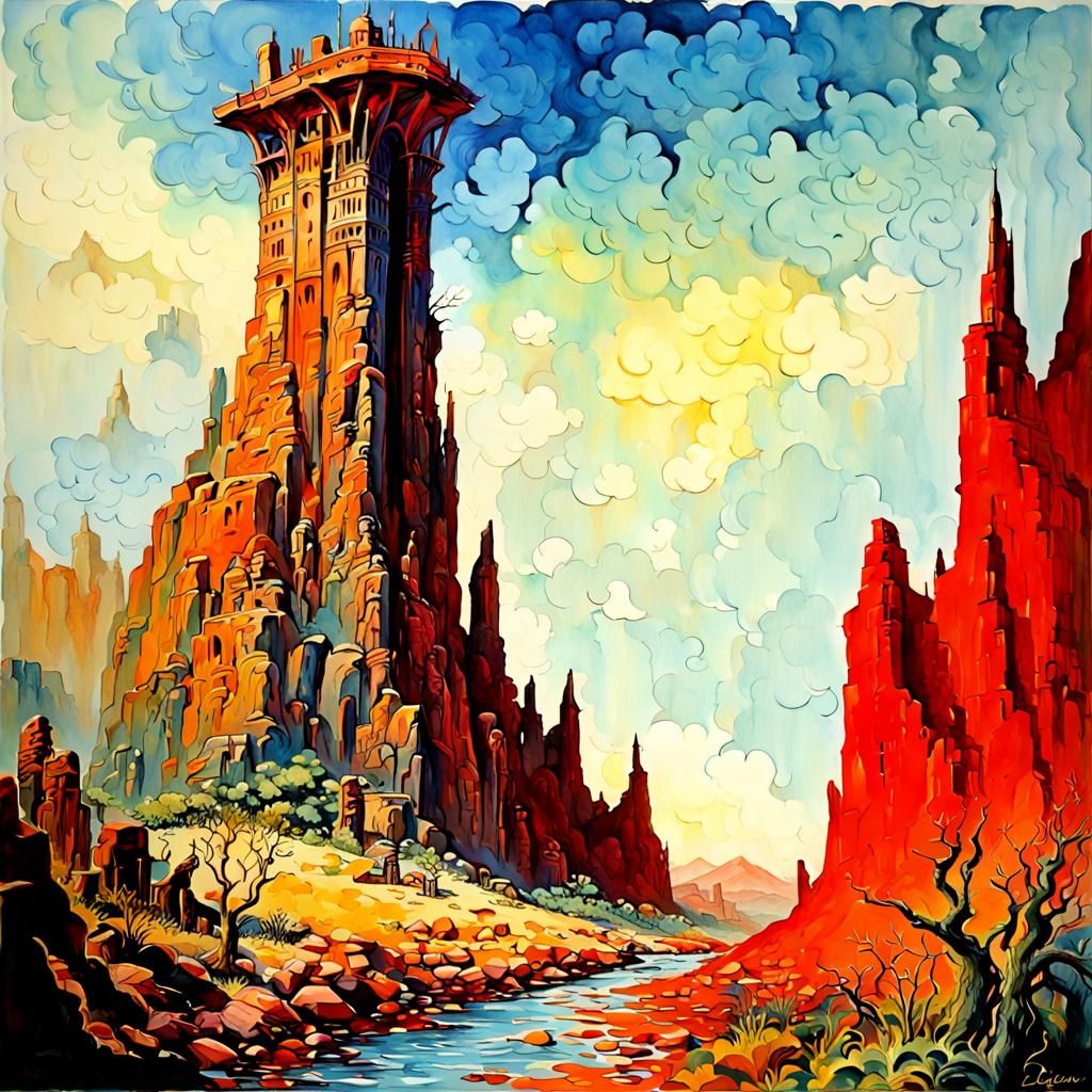Watchtower - AI Generated Artwork - NightCafe Creator