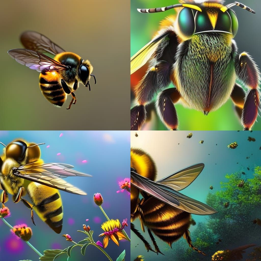 a bee - AI Generated Artwork - NightCafe Creator