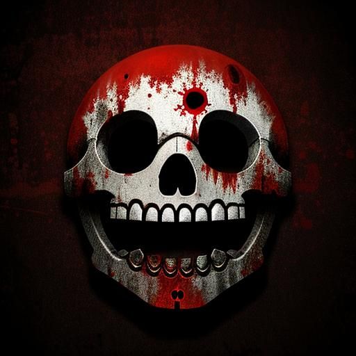 2d Smiley logo Smiley undead bloody rusty - AI Generated Artwork ...