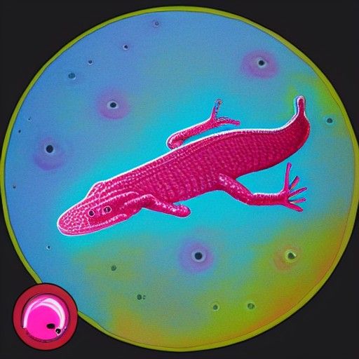 Alien Axolotl - AI Generated Artwork - NightCafe Creator