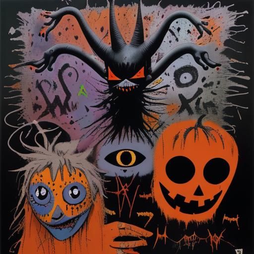 "Halloween jackson pollock Joan Miro Andy Warhol by jean-michel ...