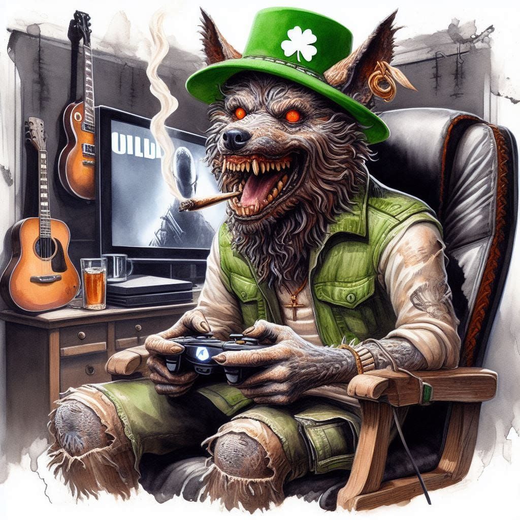 Gamer dog - AI Generated Artwork - NightCafe Creator