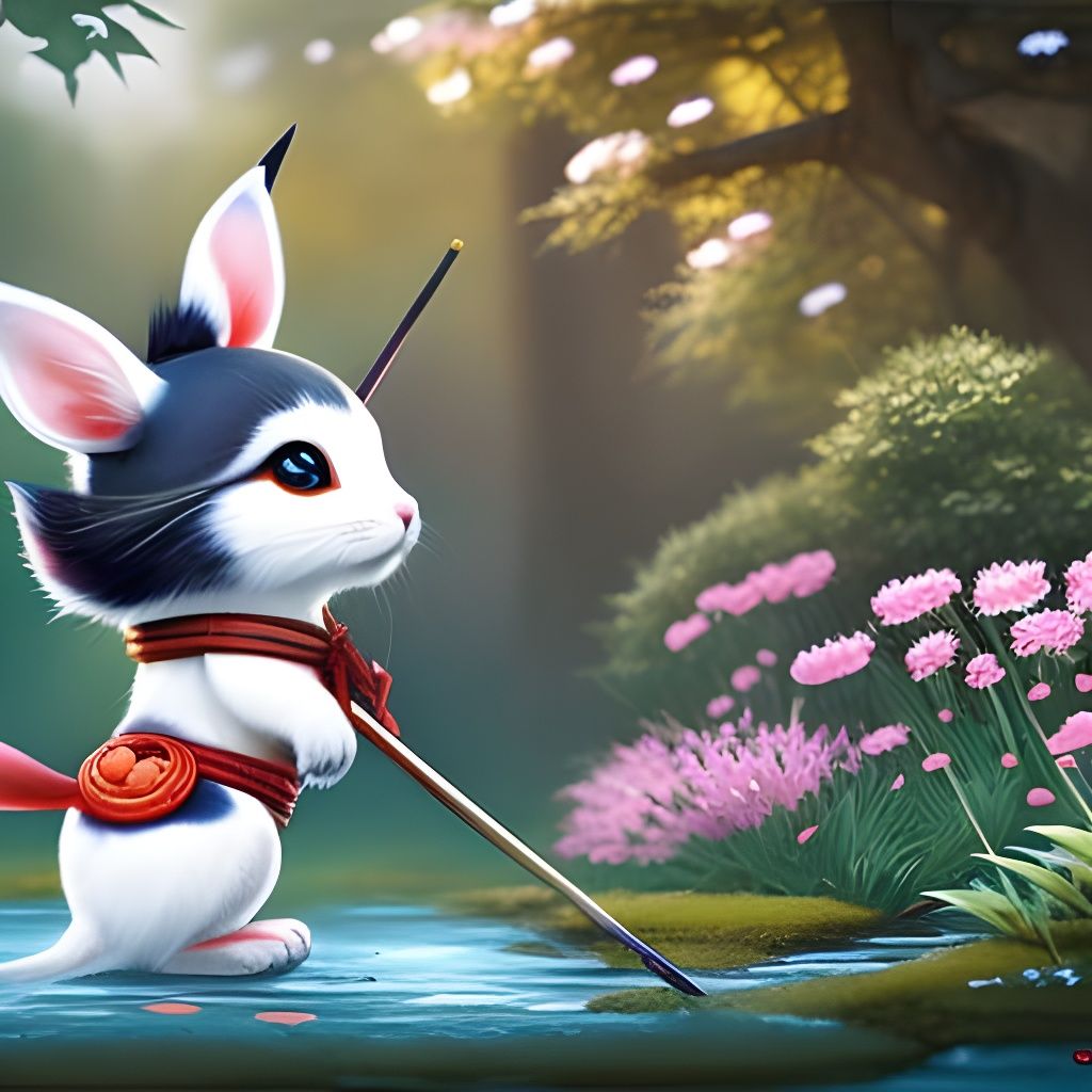 Samurai Bunny #2 - AI Generated Artwork - NightCafe Creator