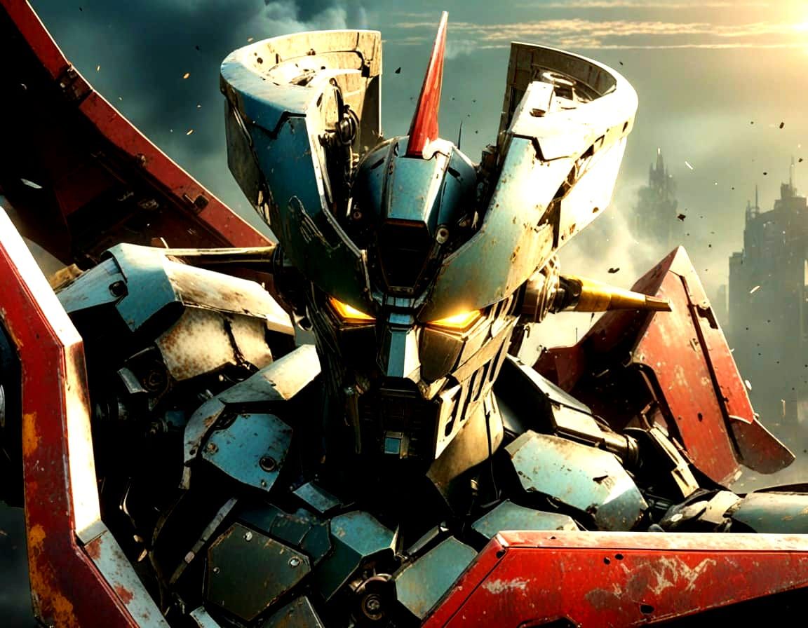 Realistic Mazinger Z. - Colossal Battle Mecha in Post-Apocal...