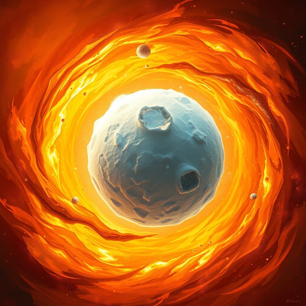 Surreal Fire and Ice Dance in Maximalist Art - AI Art