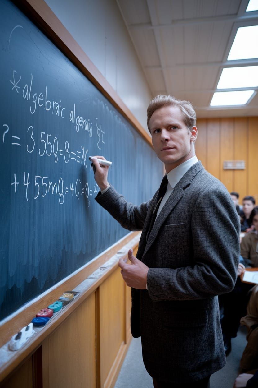 The professor - Elegant Mathematician Captured in Cinematic ...