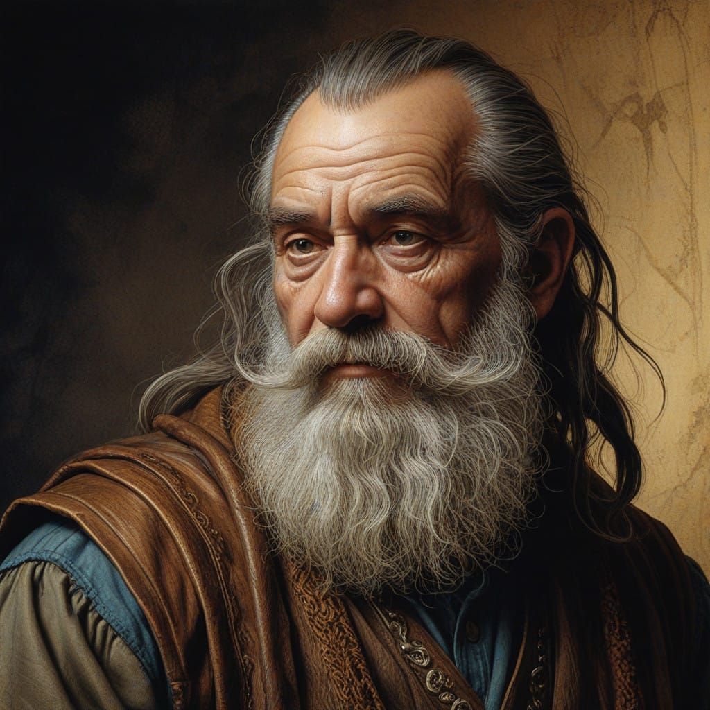 Grizzled Gruff Dwarf Rune Carver - Weathered Dwarf Rune Carv...