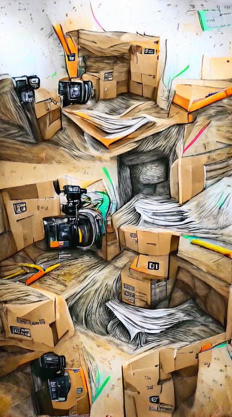 Moving boxes in a work hole | 8K 3D 8k resolution Unreal Engine mixed ...