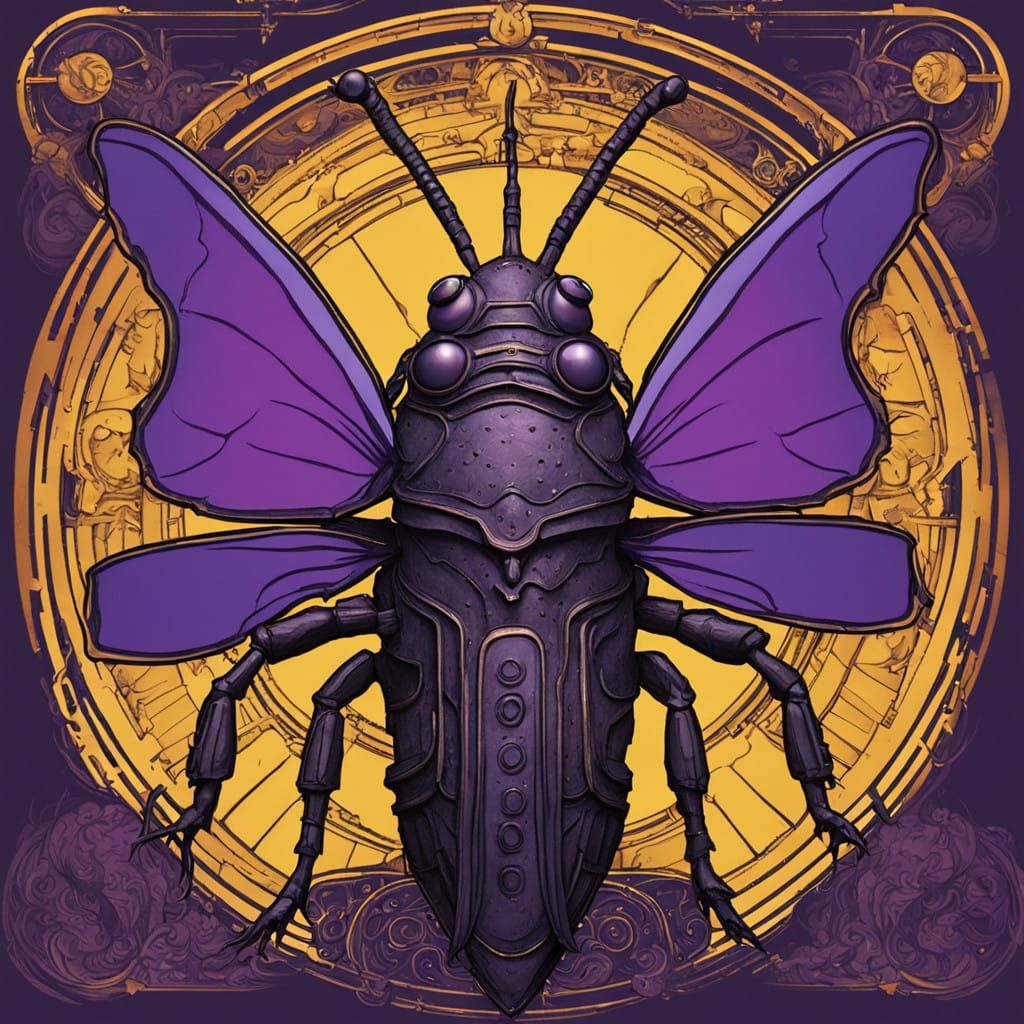Mystical Cockroach Thinker Statue in Dark Fantasy ... - AI Art