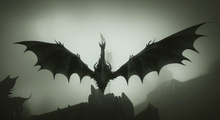 Eclipsian Amphithere swooping in - AI Generated Artwork - NightCafe Creator