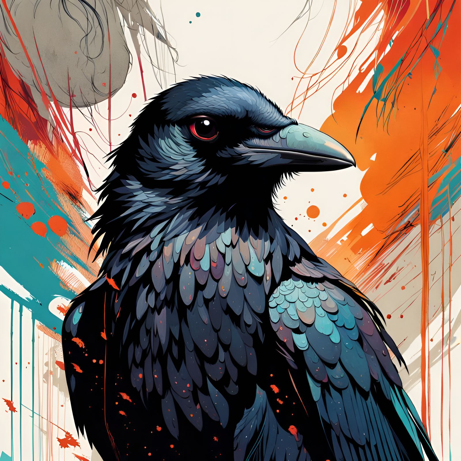 Crow - AI Generated Artwork - NightCafe Creator