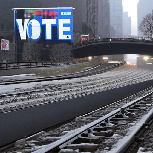 Election Day Billboard - AI Generated Artwork - NightCafe Creator