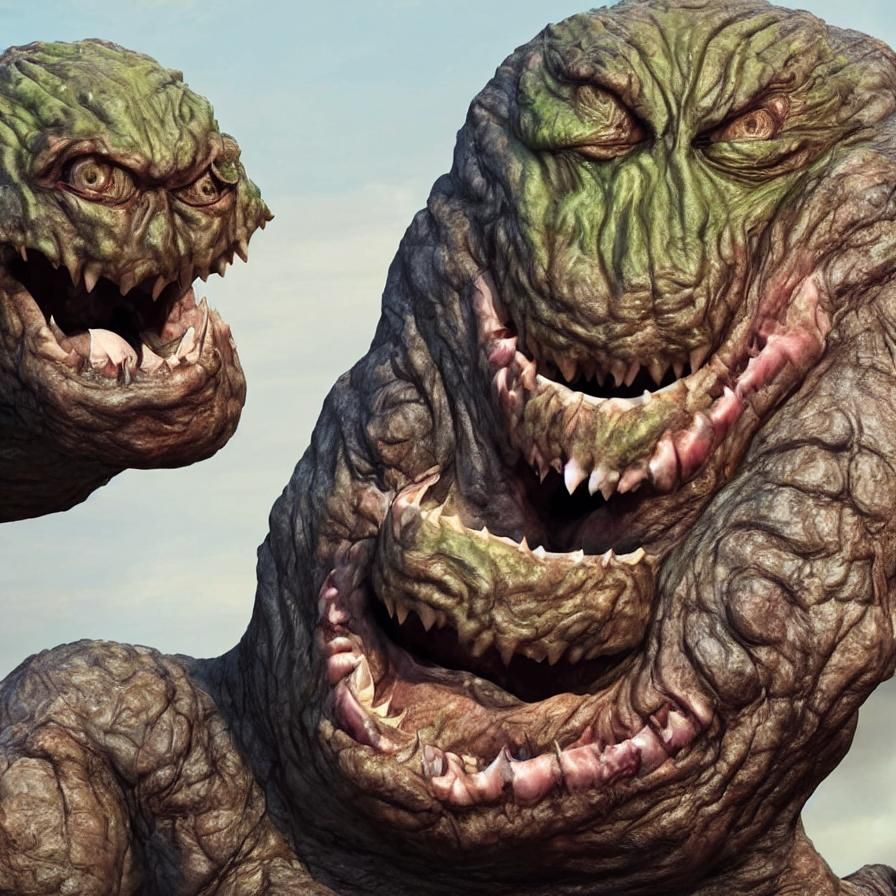 TERRIFYING HUTT LIKE MONSTER LAUGHING - AI Generated Artwork ...