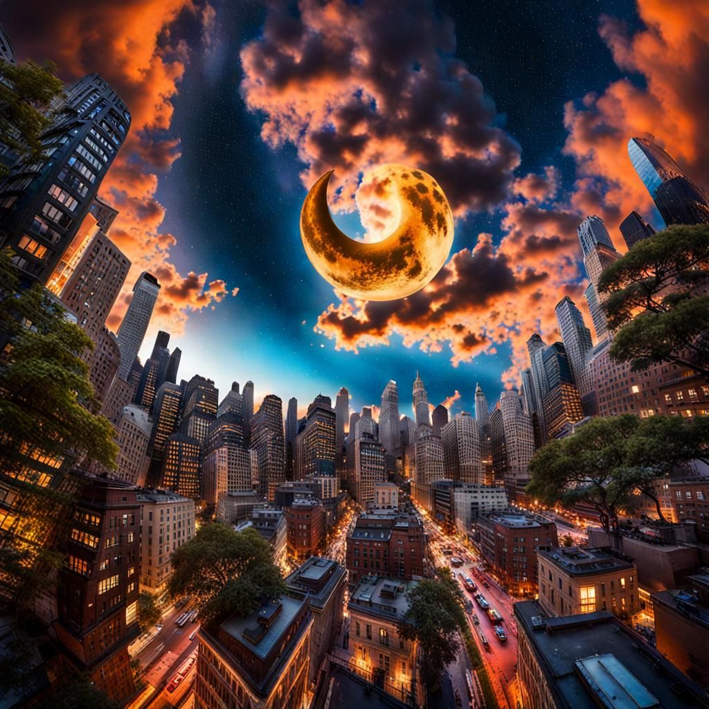 Swirl Moon - AI Generated Artwork - NightCafe Creator