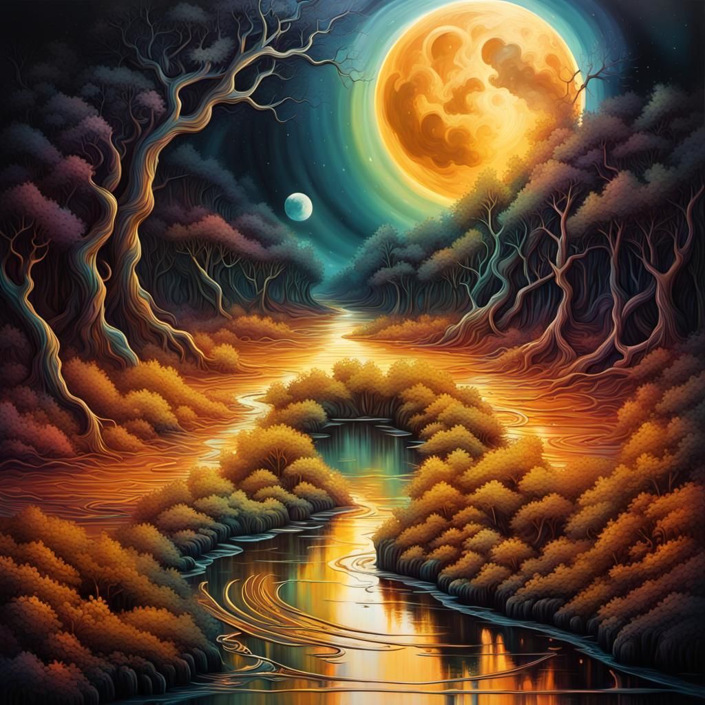 Dream od the moon - AI Generated Artwork - NightCafe Creator