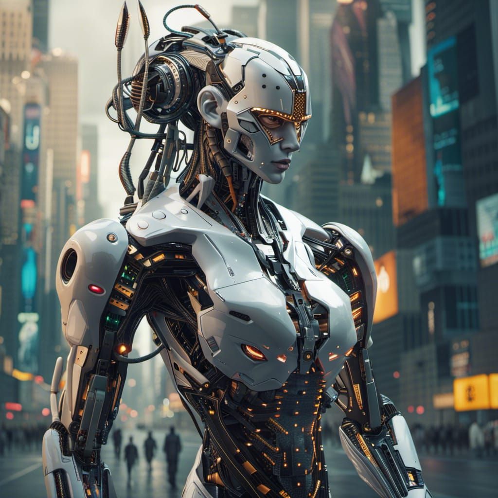 Futuristic transhuman! : r/nightcafe