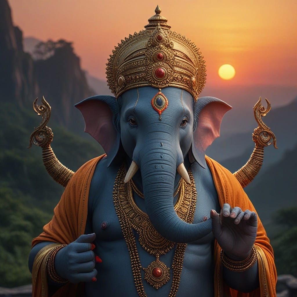 LORD GANESHA - Lord Ganesha in Cinematic Glory