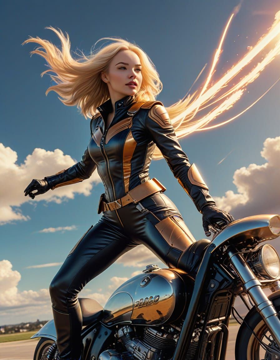 The Rocketeer: High-Flying Adventuress in Retro-Fu... - AI Art