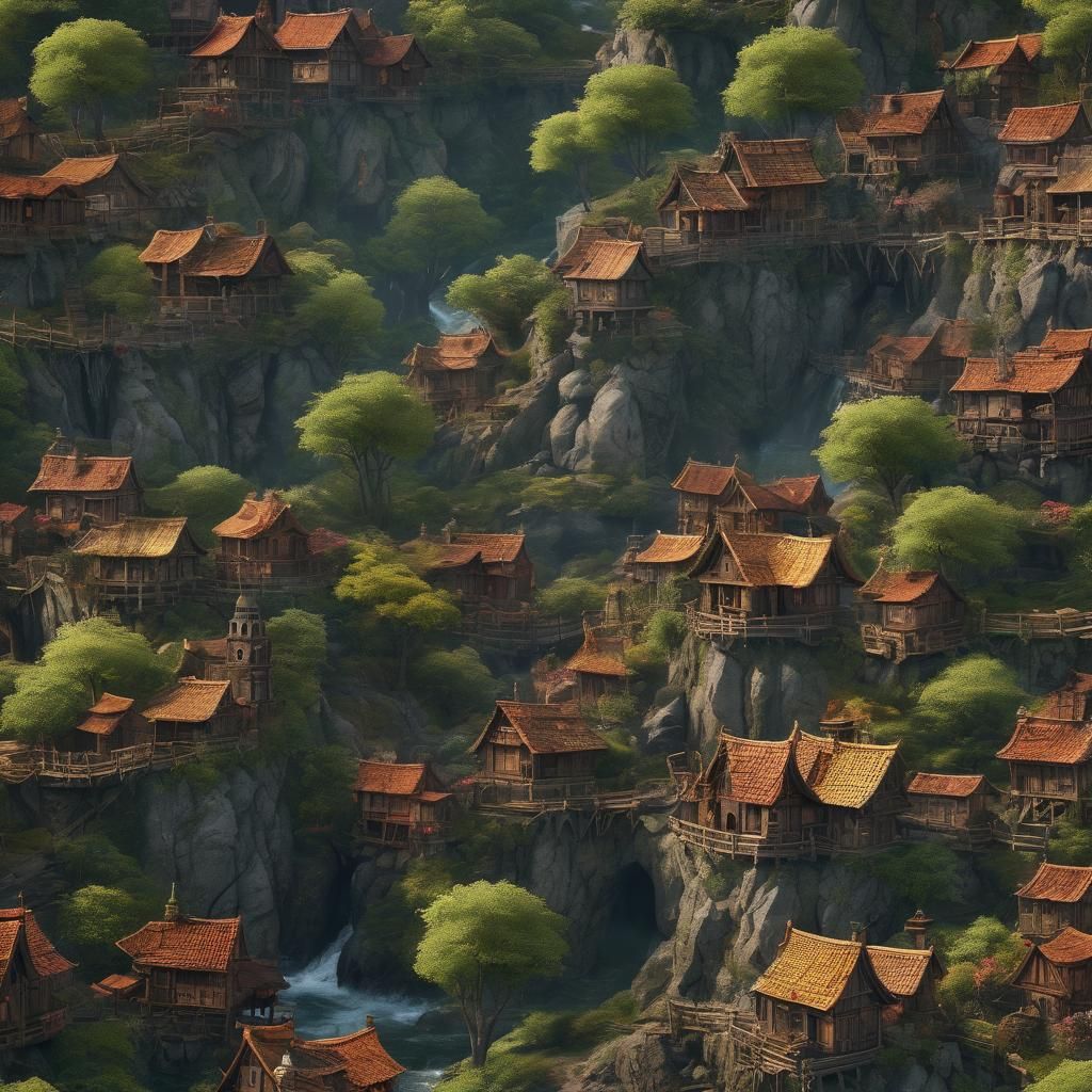 Forgotten village in the mountains, only those who live there know it's ...