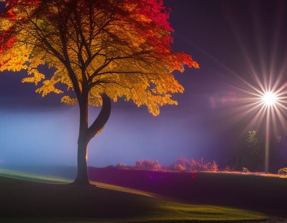 aglitter, aglow, agleam, autumn, agape - AI Generated Artwork ...