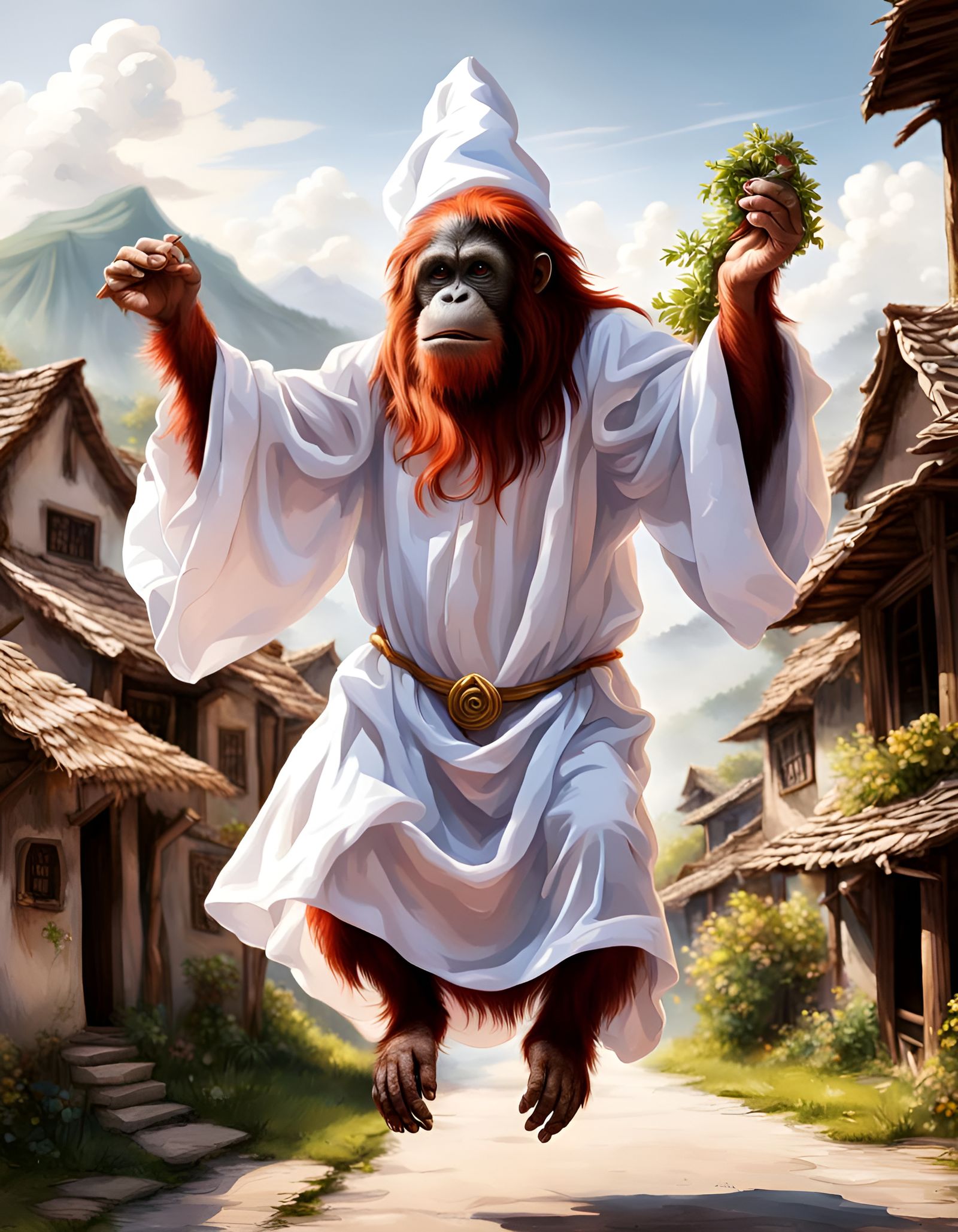 Wizard monke - AI Generated Artwork - NightCafe Creator