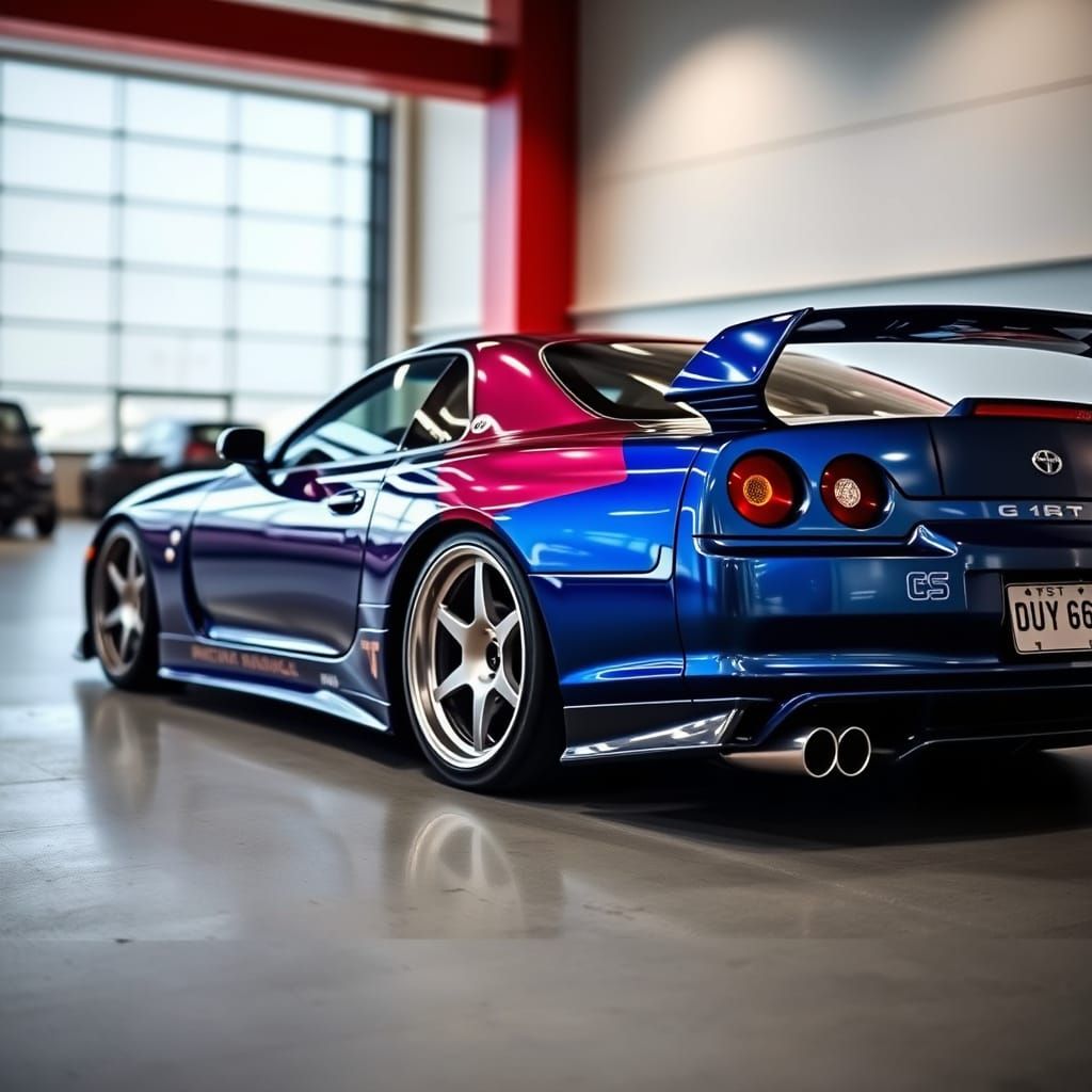 JDM Supra GTR Hybrid Hypercar - AI Art