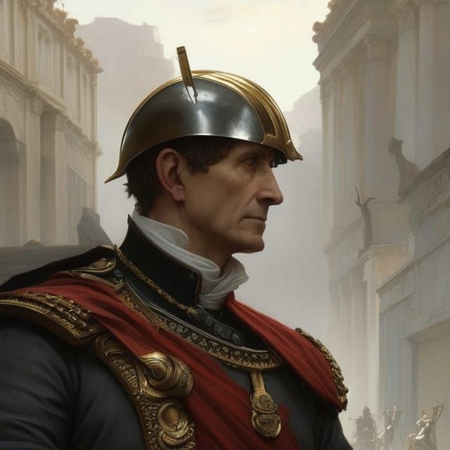 Collapsing Timelines: Julius Caesar as Napoleon - AI Generated Artwork ...