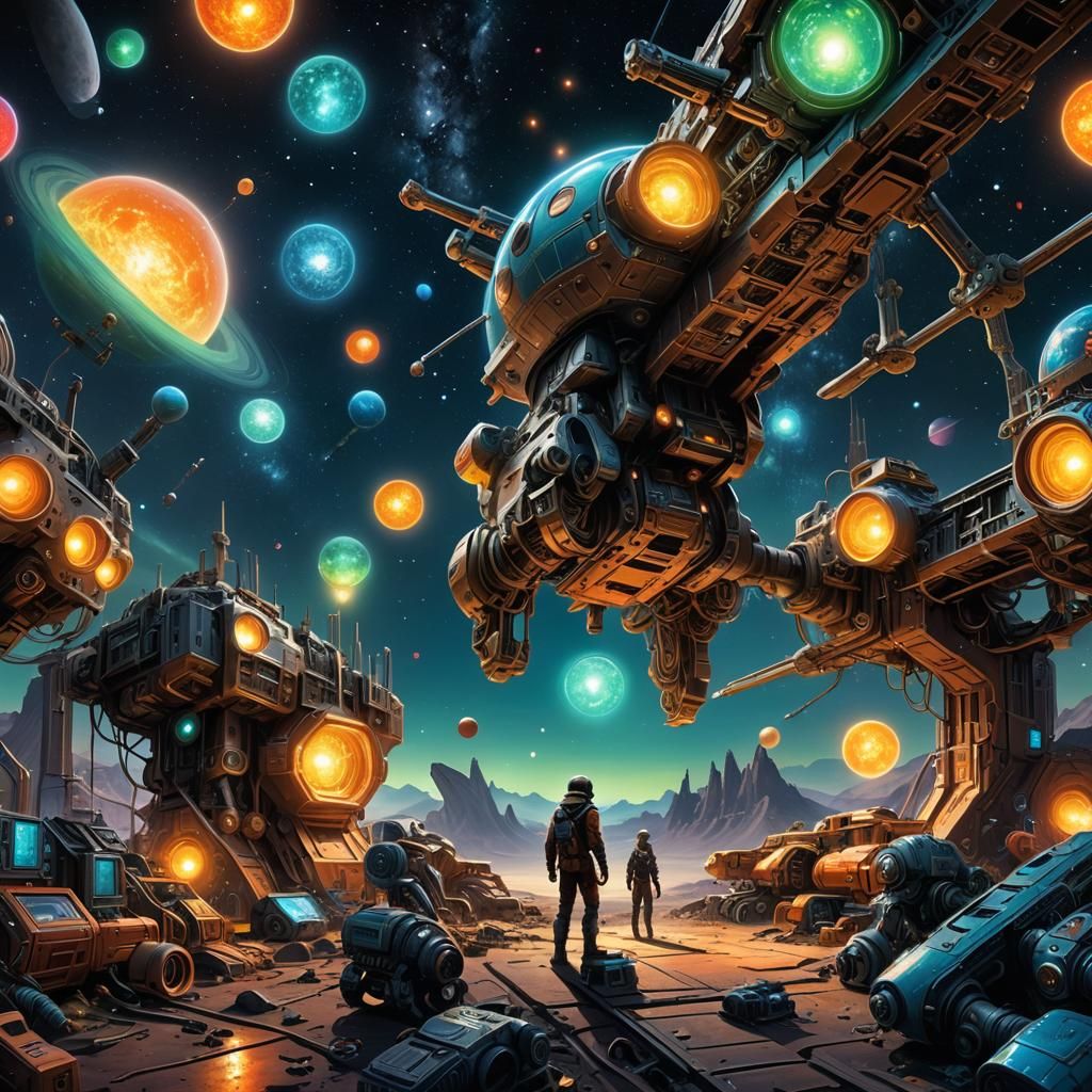 Space Mechanic - AI Generated Artwork - NightCafe Creator
