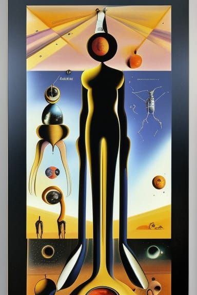 Fake Dali Surreal Science-Fiction Art - AI Generated Artwork ...
