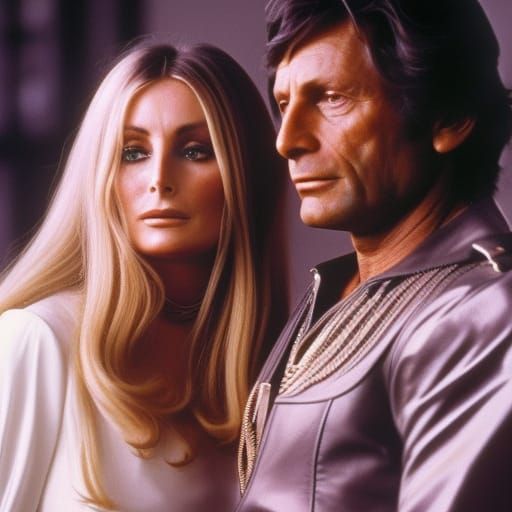 Candid intense romantic portrait of Roman Polanski and Sharon tate in 1968 :: 16k :: : intense ...