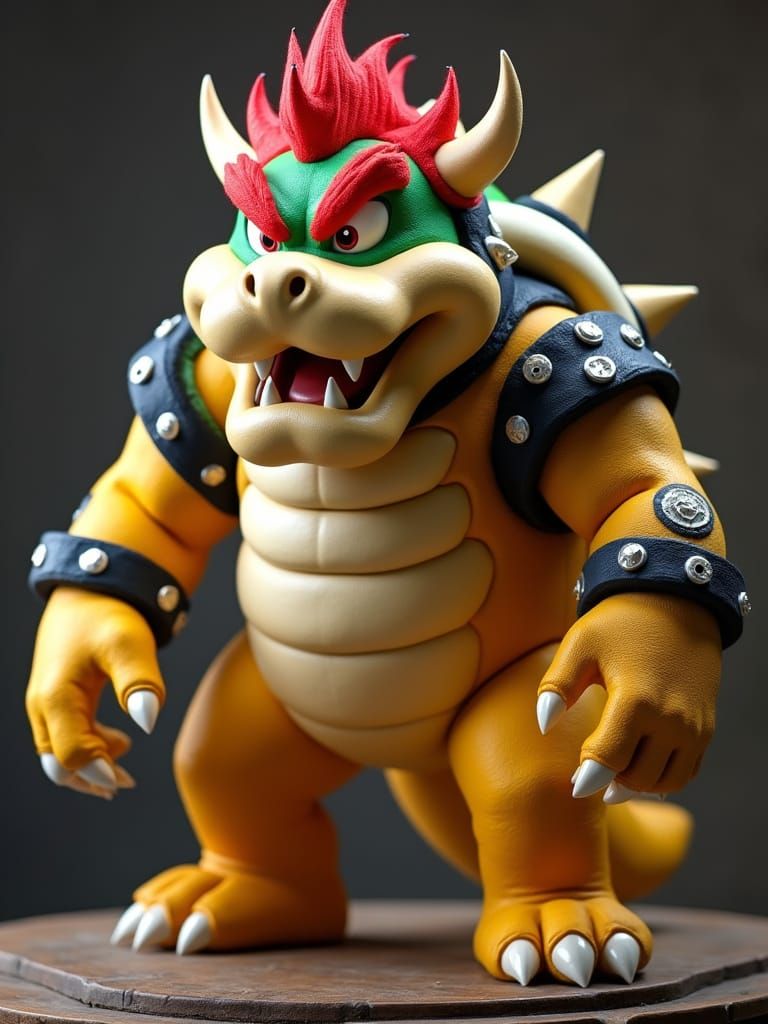 Realistic Animatronic Puppet of Bowser from Super ... - AI Art