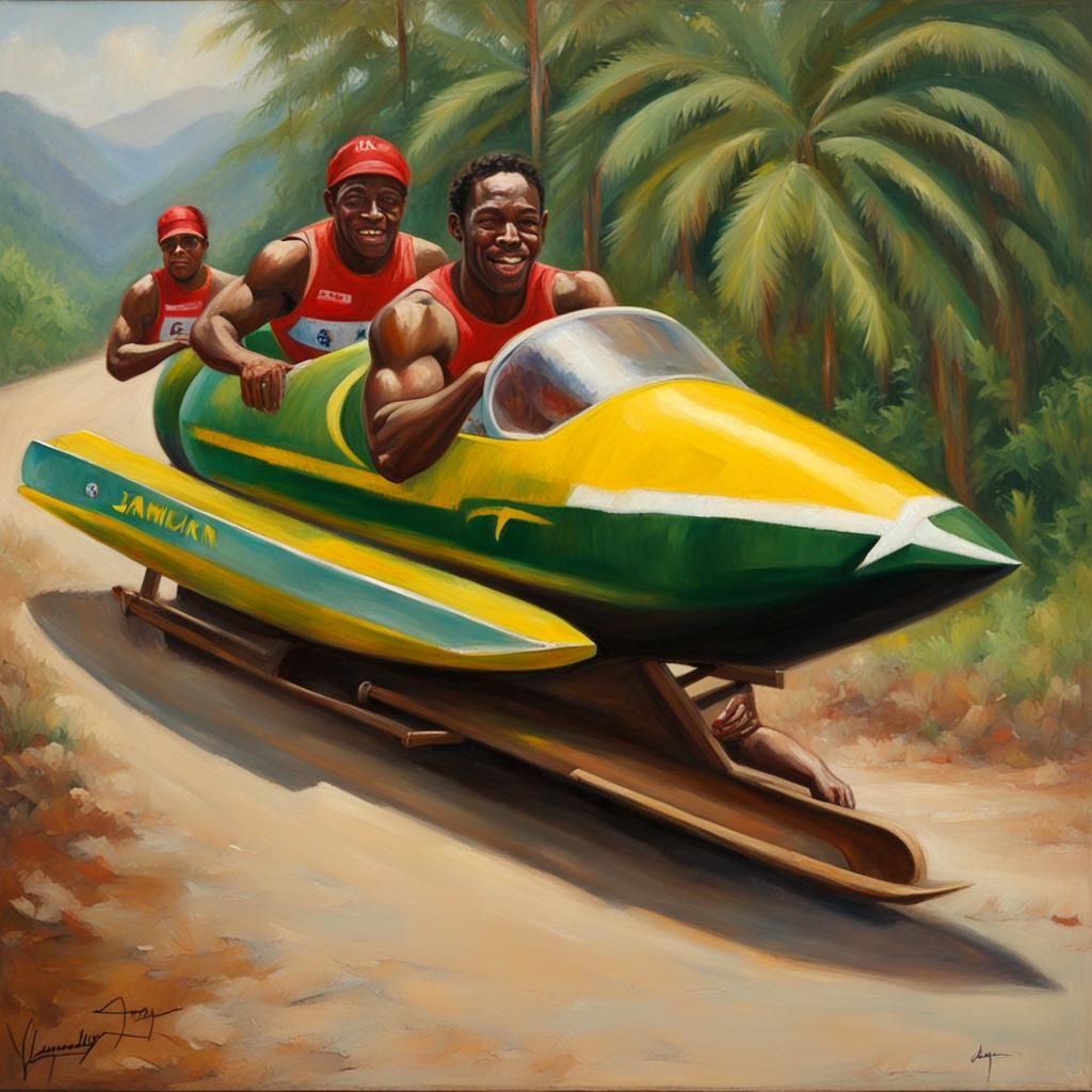 Cool Runnings (Jamaican Bobsled Team) - AI Generated Artwork ...