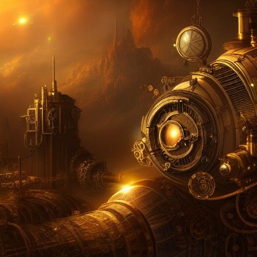 Steampunk Galaxy BEAUTIFUL DETAILED CREATION HD9K EPIC HYPERDETAILED ...