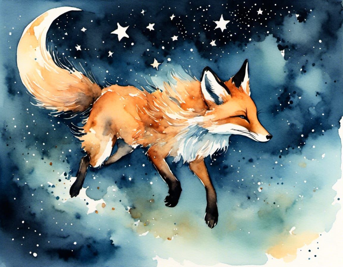 Dreamy flying fox - AI Generated Artwork - NightCafe Creator