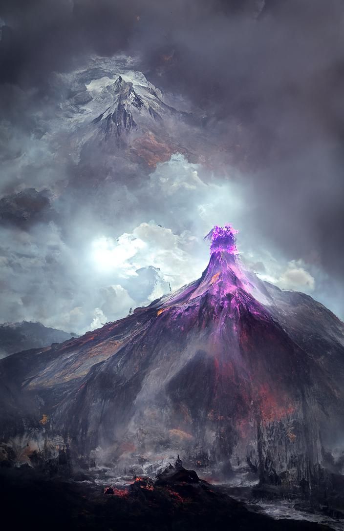 Early stages of an erupting volcano - AI Generated Artwork - NightCafe ...