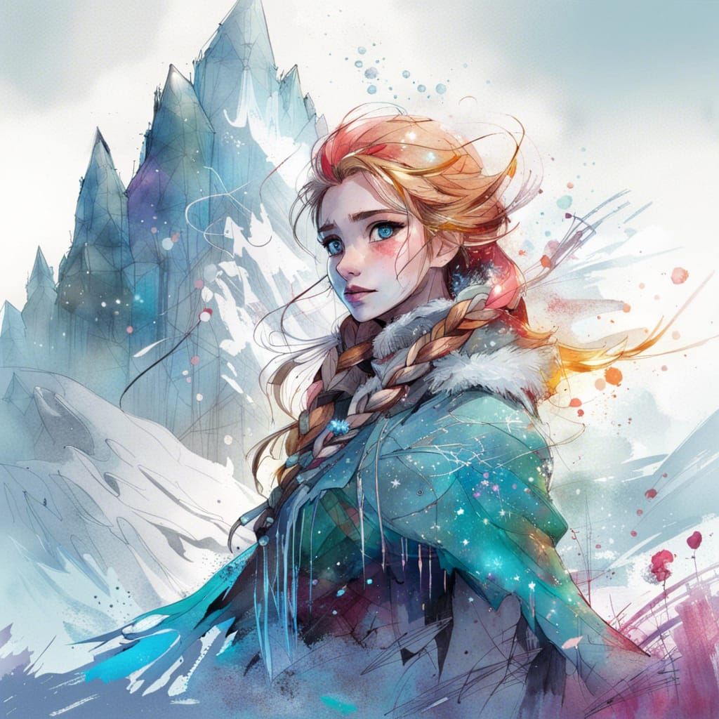 Princess from Frozen - AI Generated Artwork - NightCafe Creator