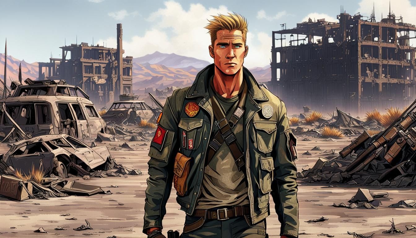Post-apocalyptic rebel soldier - AI Generated Artwork - NightCafe Creator
