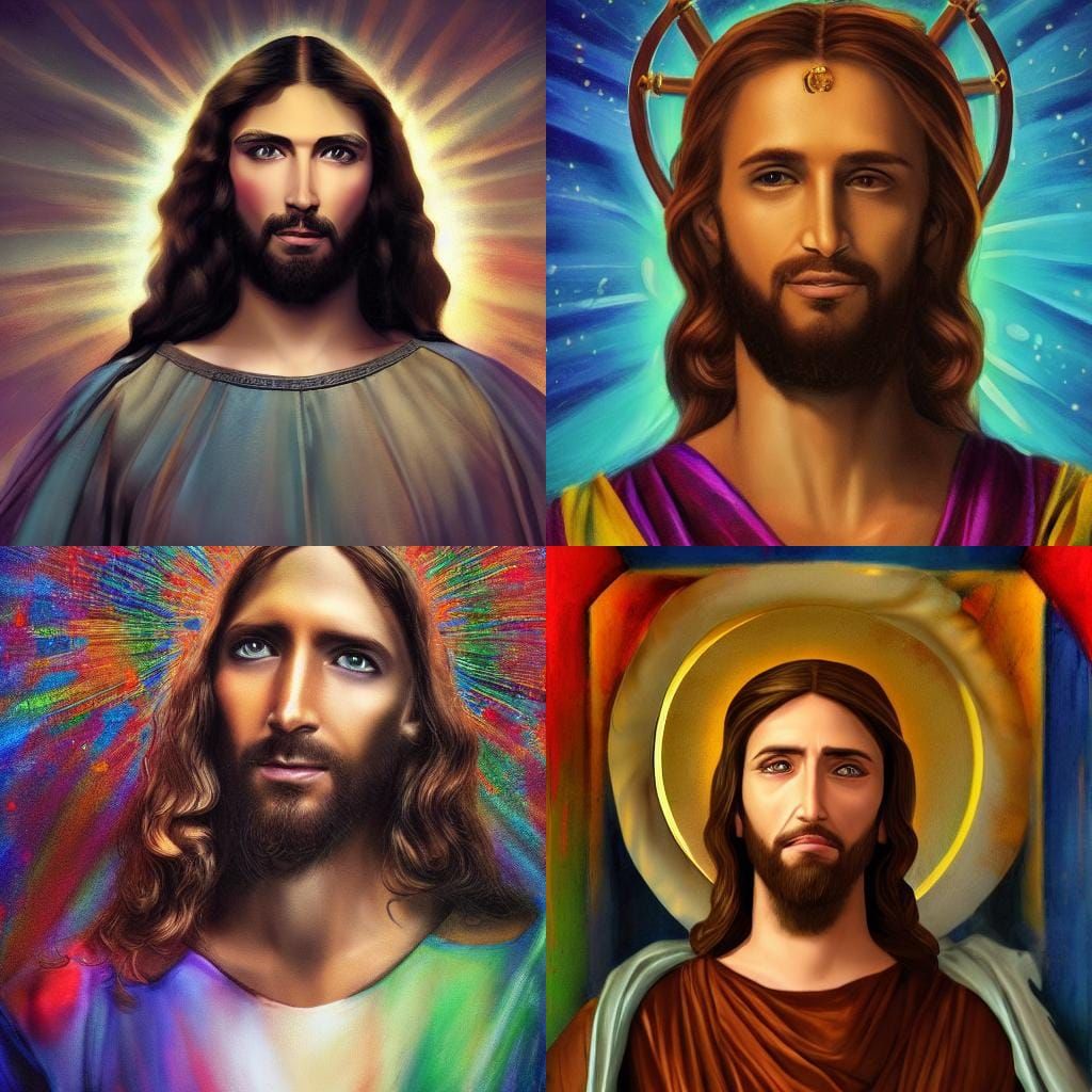 jesus - AI Generated Artwork - NightCafe Creator