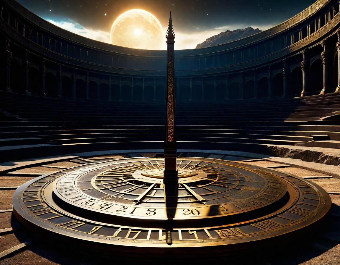 Ancient Sundial - AI Generated Artwork - NightCafe Creator