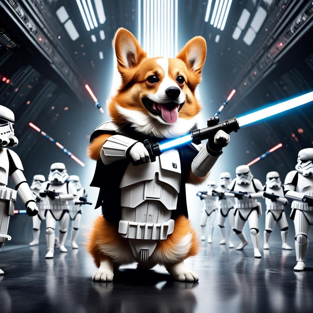 Corgi wars - AI Generated Artwork - NightCafe Creator
