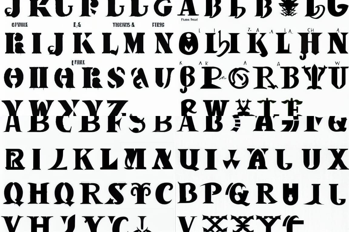 AI alphabet 3, test - AI Generated Artwork - NightCafe Creator