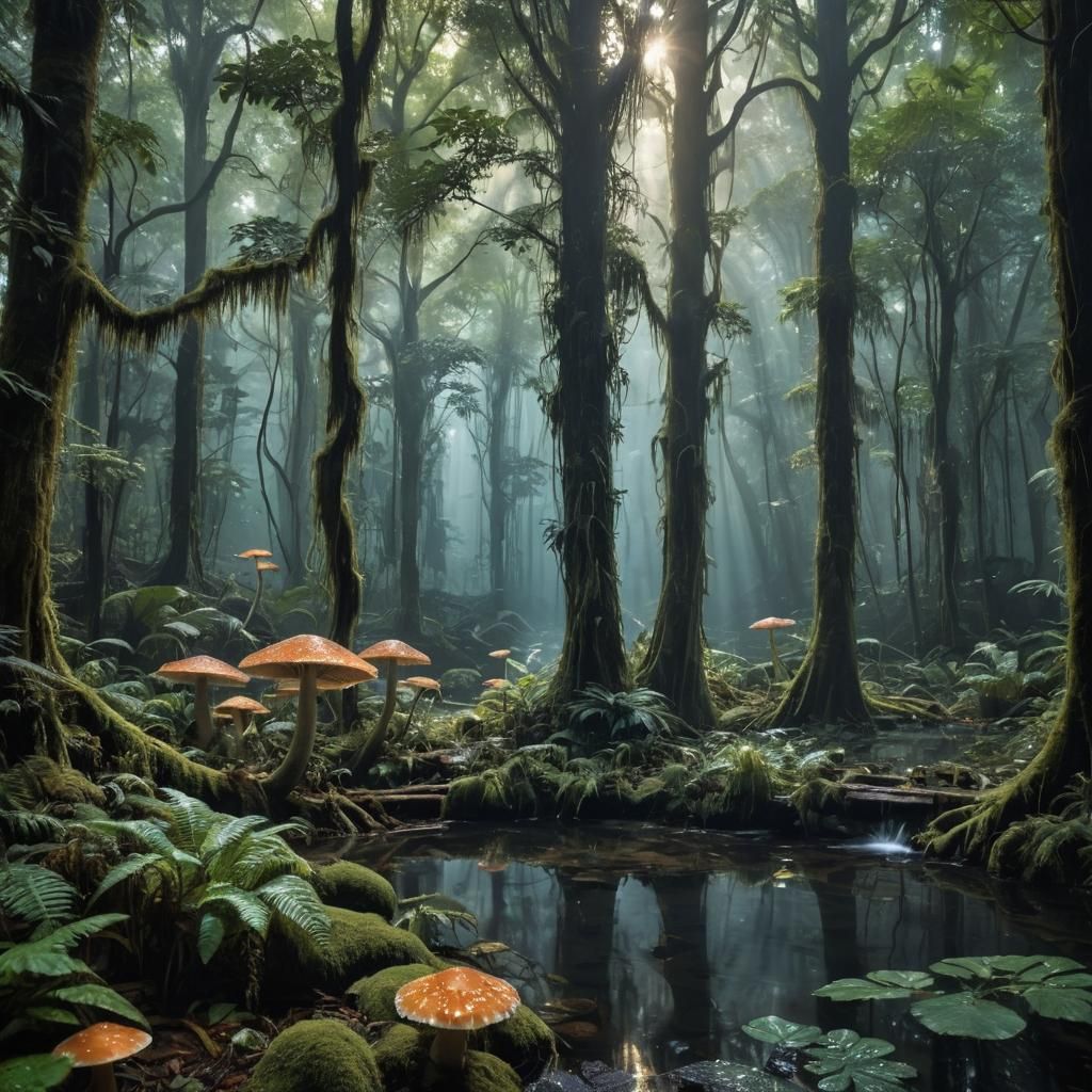 Glimpse into the Fae Realm - AI Generated Artwork - NightCafe Creator