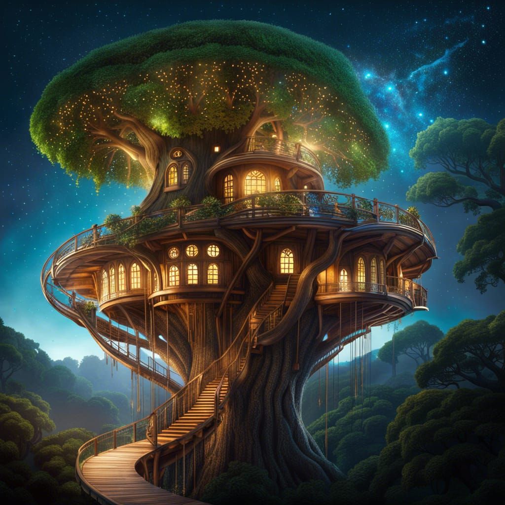 Treehouse magic word - AI Generated Artwork - NightCafe Creator