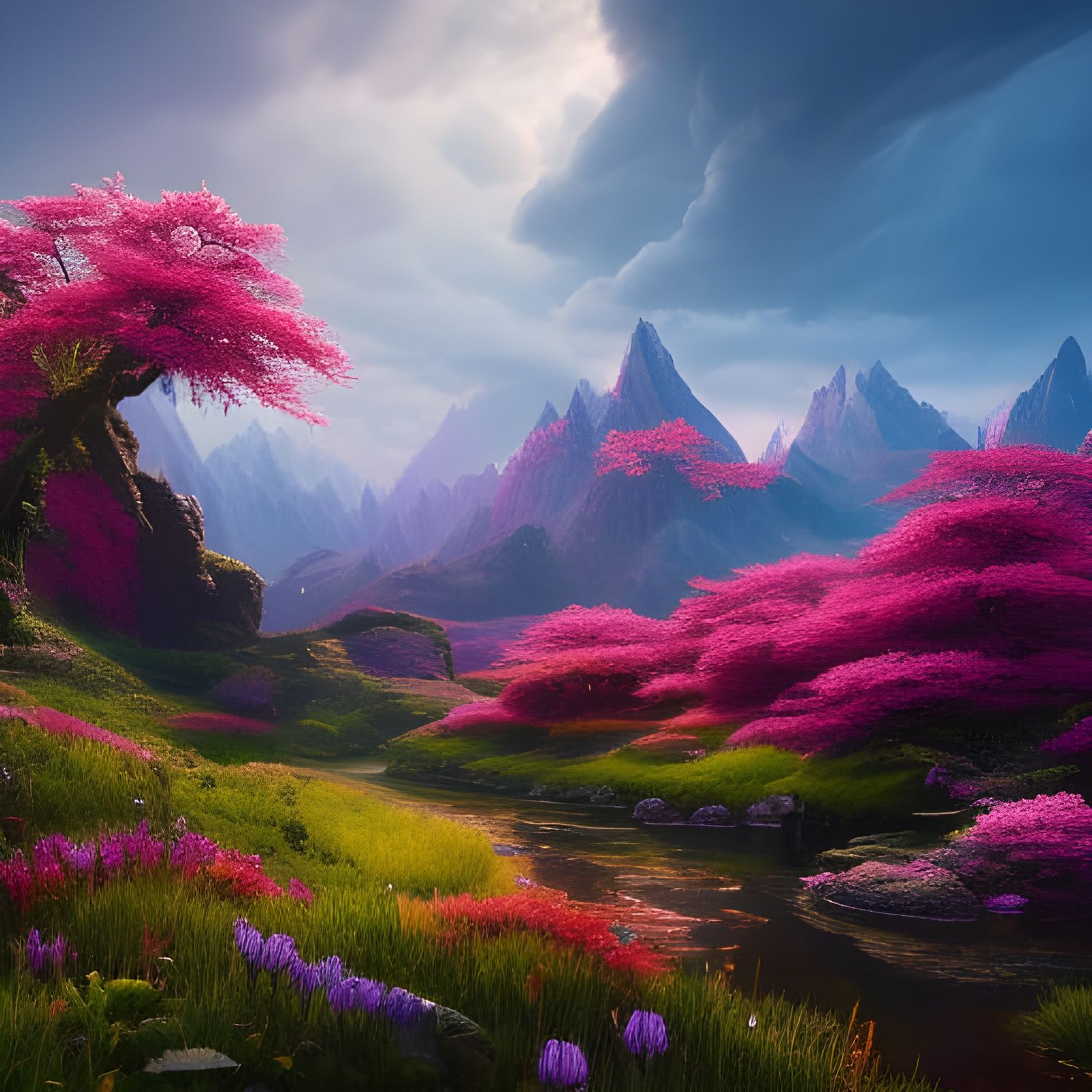 Enchanted land - AI Generated Artwork - NightCafe Creator