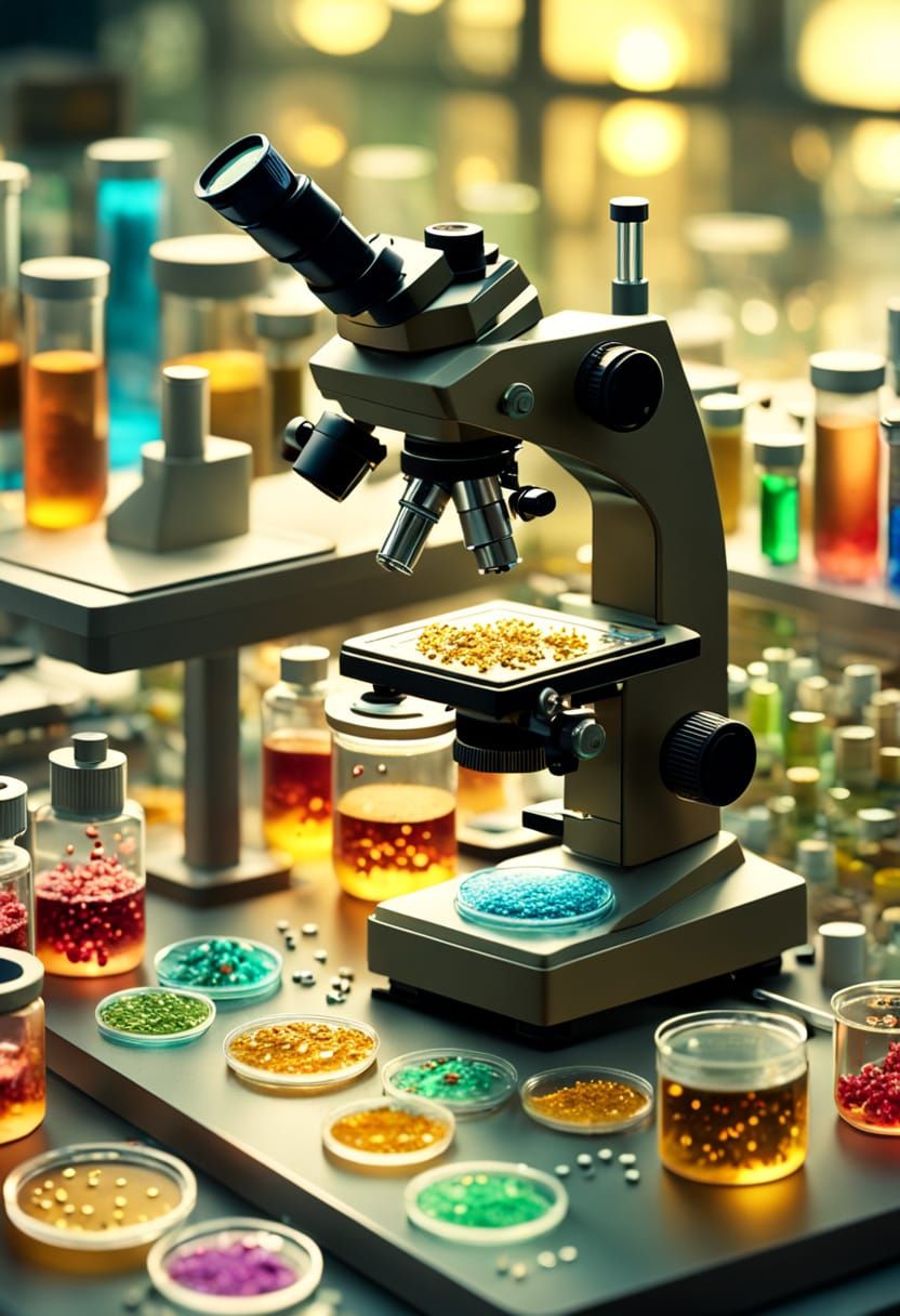 Laboratory? - Vibrant Lab Scene in Cinematic Style