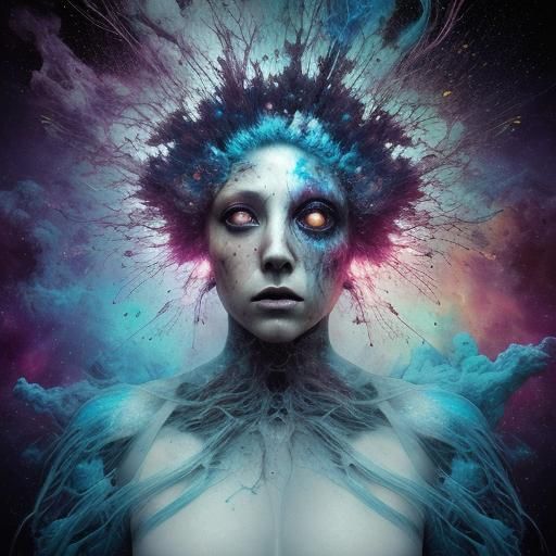 Exploding Galaxy Brains inside my mind, Liminal Space by artist "Bojan Jevtic" by artist ...
